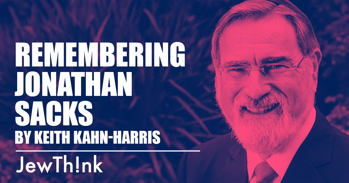 Remembering Jonathan Sacks - remembering his struggle - JewThink